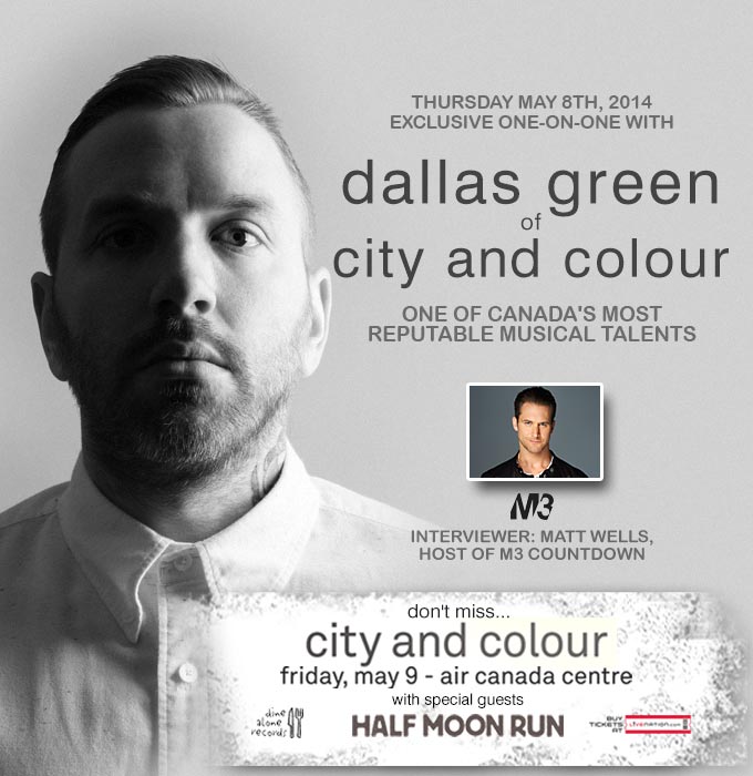 Exclusive One-on-One With Dallas Green of City and Colour at Canadian ...